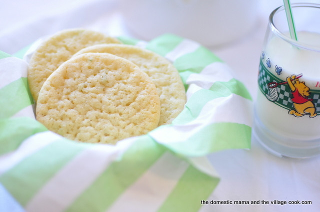 chewy lime sugar cookies - The Domestic Kitchen