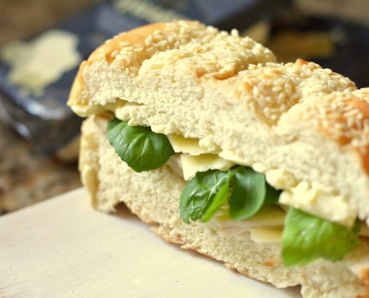 roasted turkey, arugula and aged Harvarti - The Domestic Kitchen